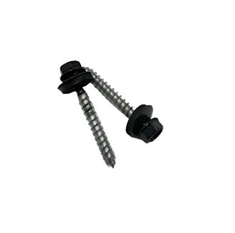 4.8 x 38mm Indented Hex Head 8mm A/F Sharp Point Roof Screws - RAL 7016 ...