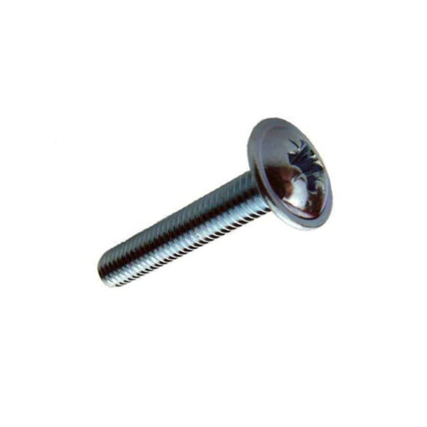 M4 x 12mm 8g x 1 2 Flange Pozi Mild Steel Machine Screw Zinc