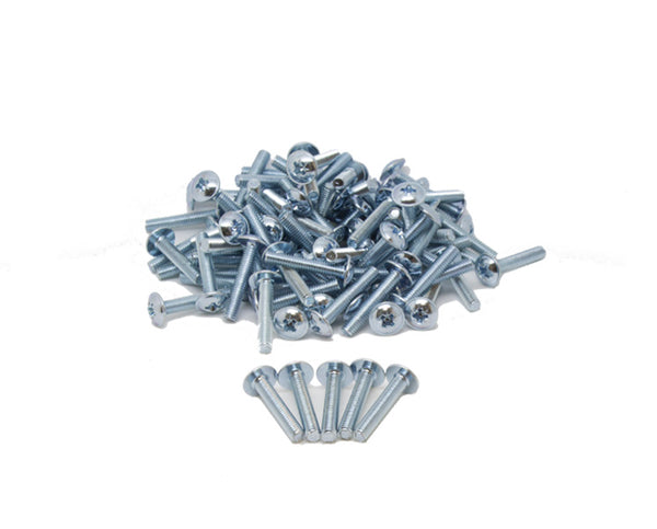 Pozi Flange Head Screws For Fixing Handles M4 x 22mm - Zinc | Eurofit ...